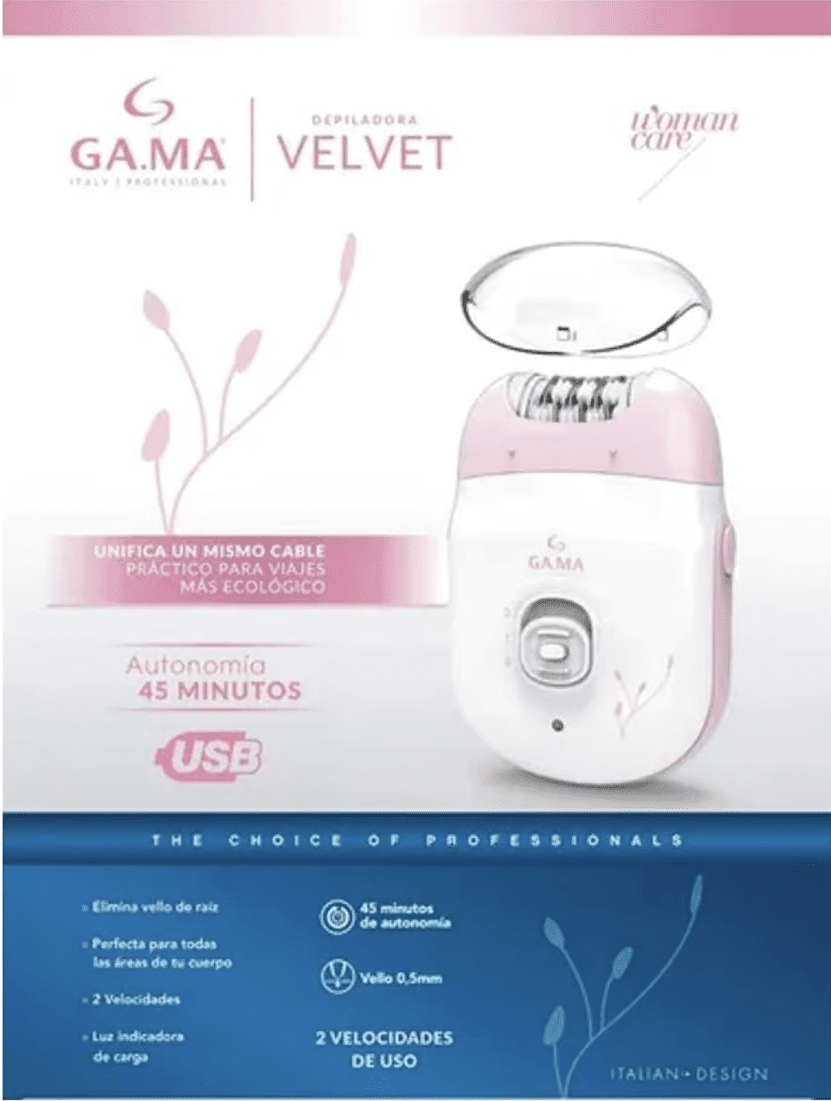 Depiladora GAMA VELVET USB | Tienda Oregon